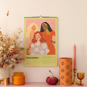 2022 Art Calendar | Wall Decor | Desk Office Decor | Wall Art | - Etsy