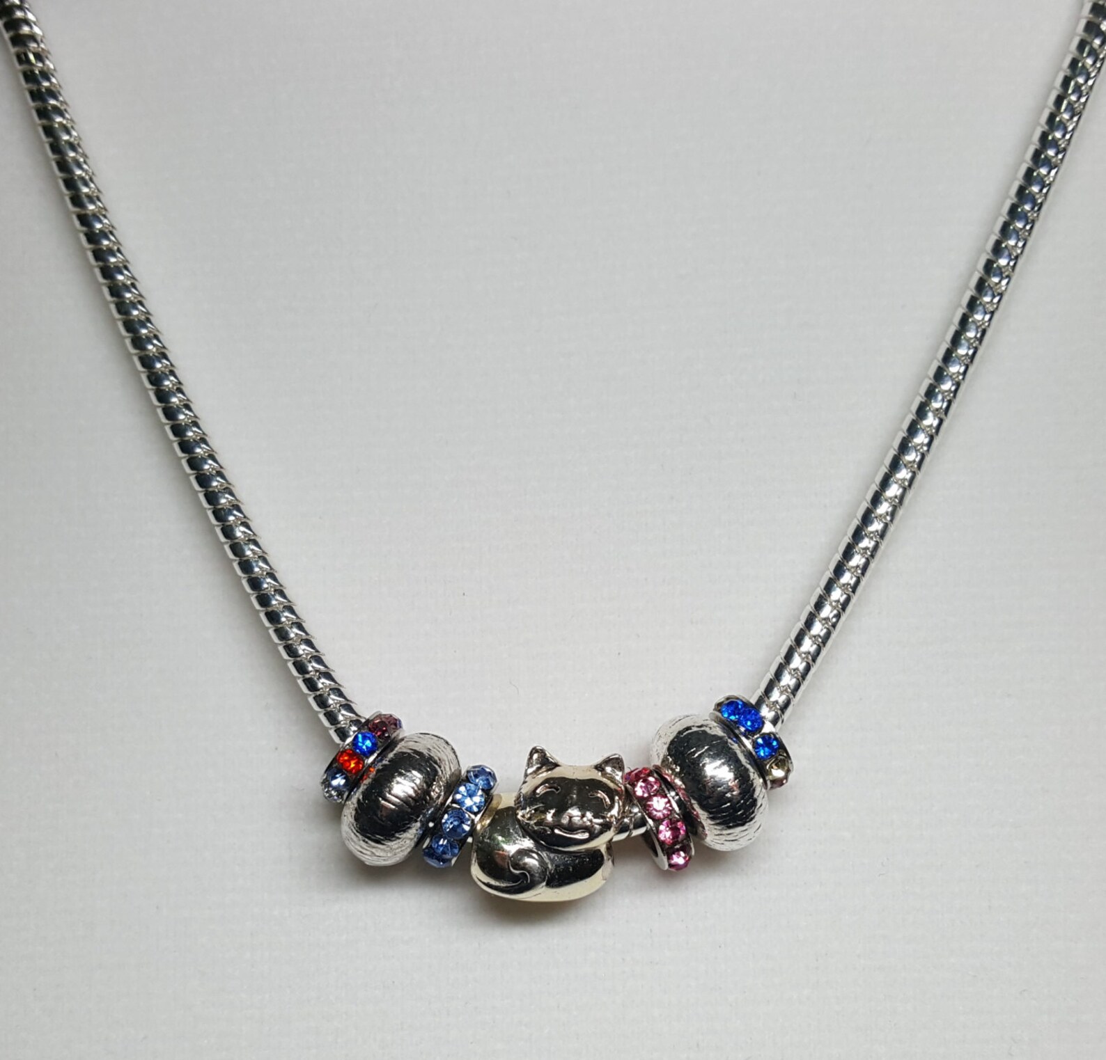 Silver 45cm 18 Inch or 50cm 20 Inch European Necklace With | Etsy