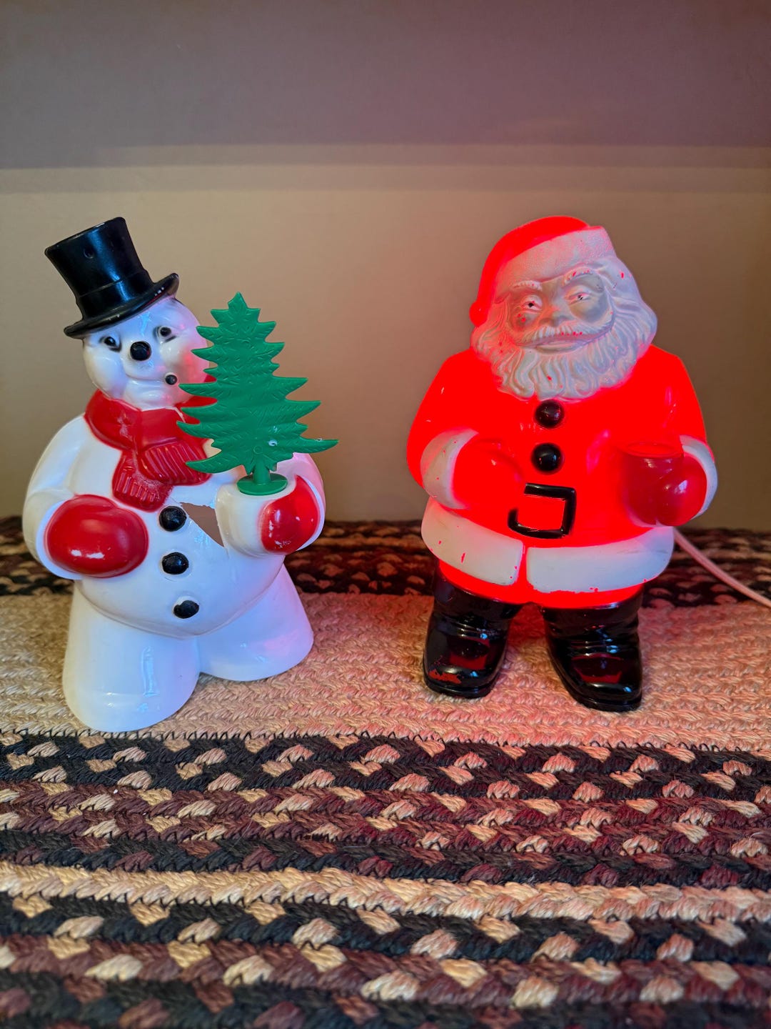 Vintage Royalite Jolly Snowman Light W/tree! 1940s Hard Plastic ...
