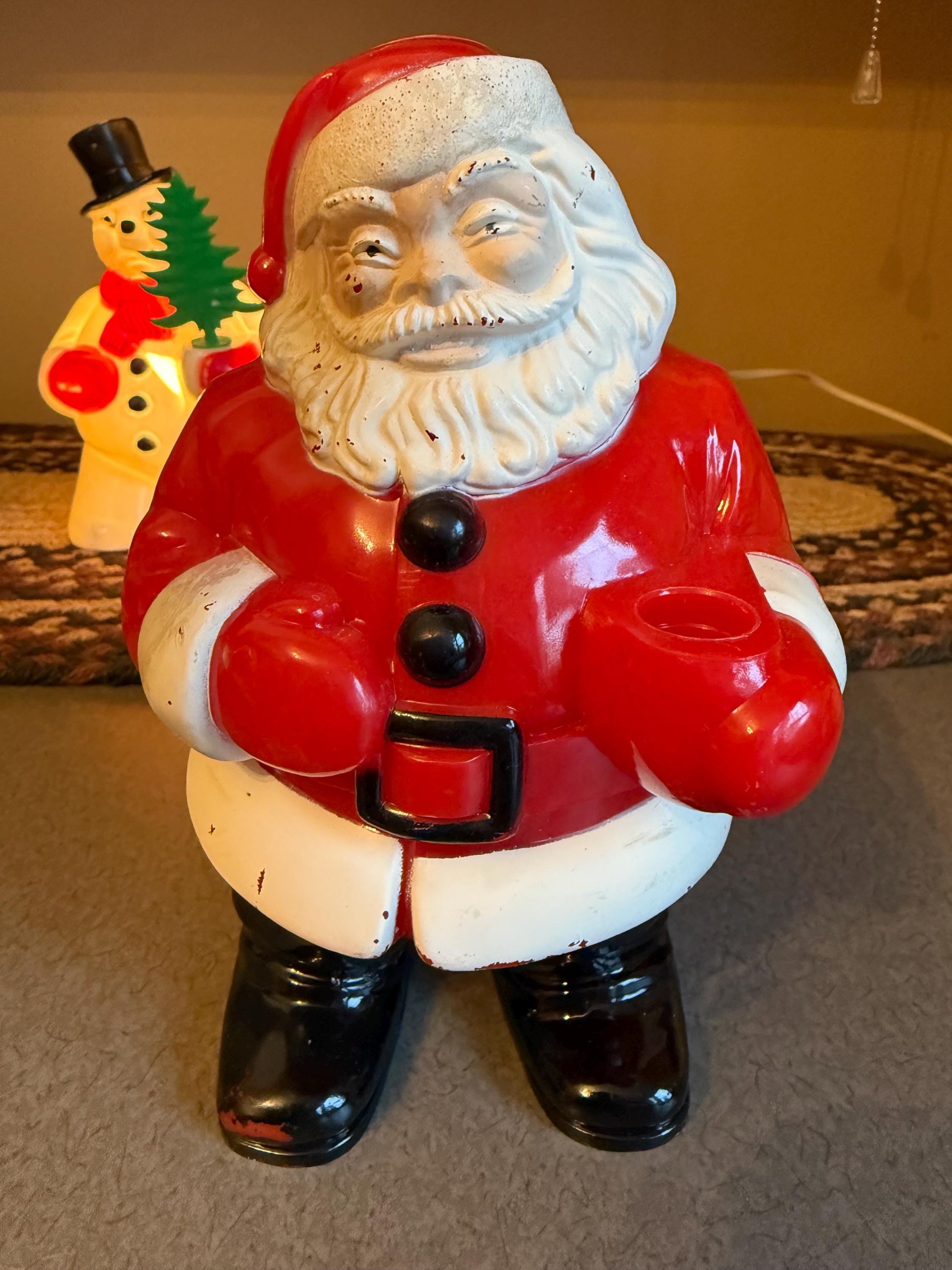 Vintage Royalite Jolly Snowman Light W/tree! 1940s Hard Plastic ...