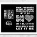 The Beatles Song Music Lyrics Let It Be Poster Print. John - Etsy UK