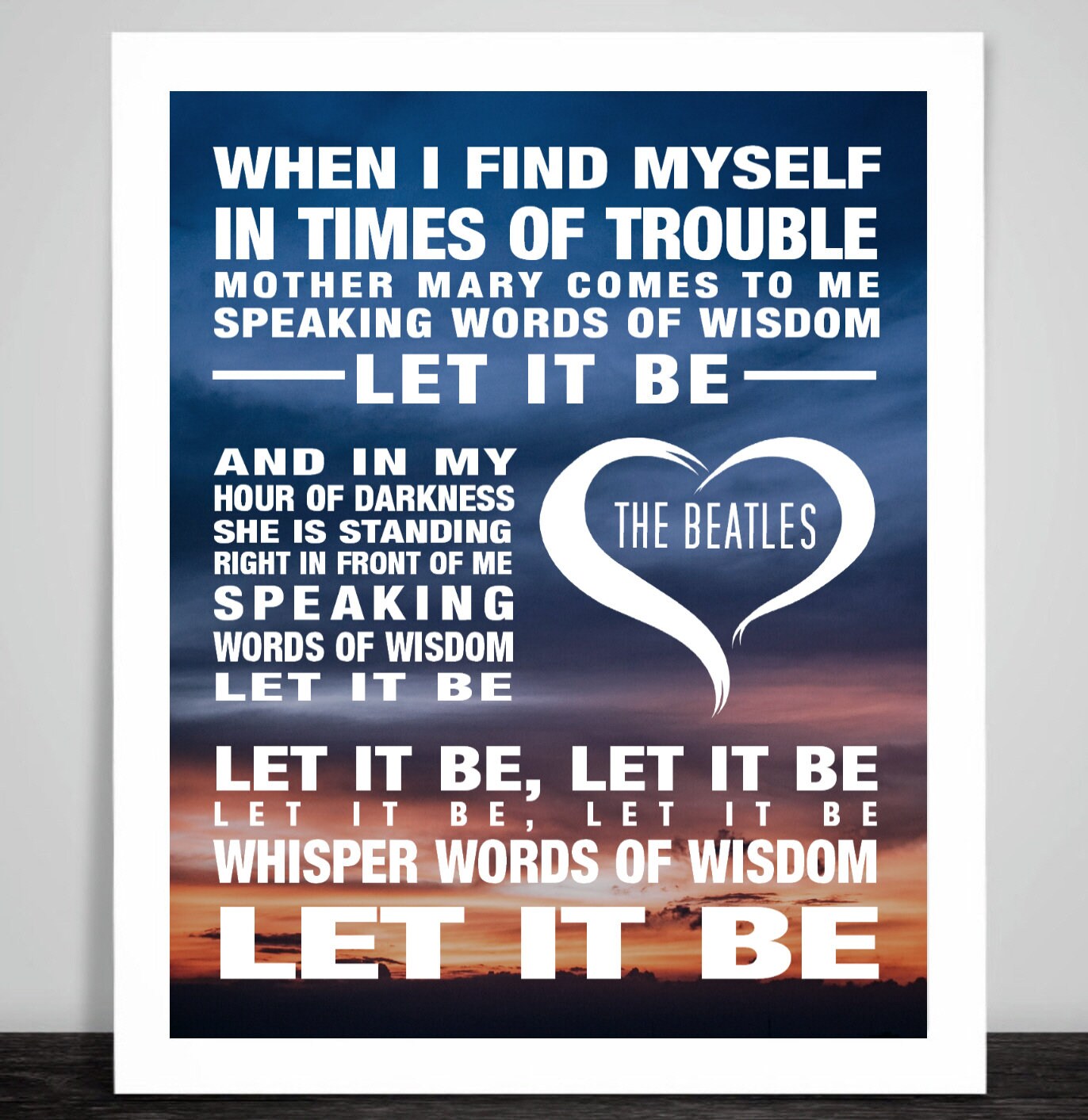 Beatles Lyrics Let It Be