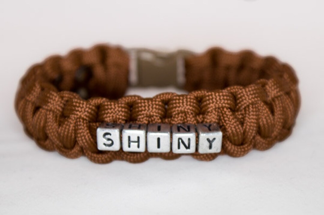 Beaded Firefly Inspired "shiny" Paracord Bracelet, Yoursize - Etsy