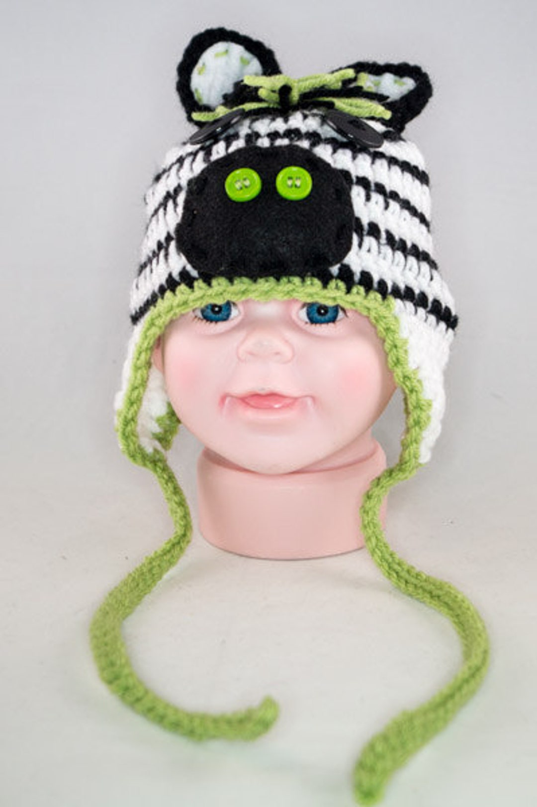 Zack the Zebra Baby Crocheted Laplander - Etsy