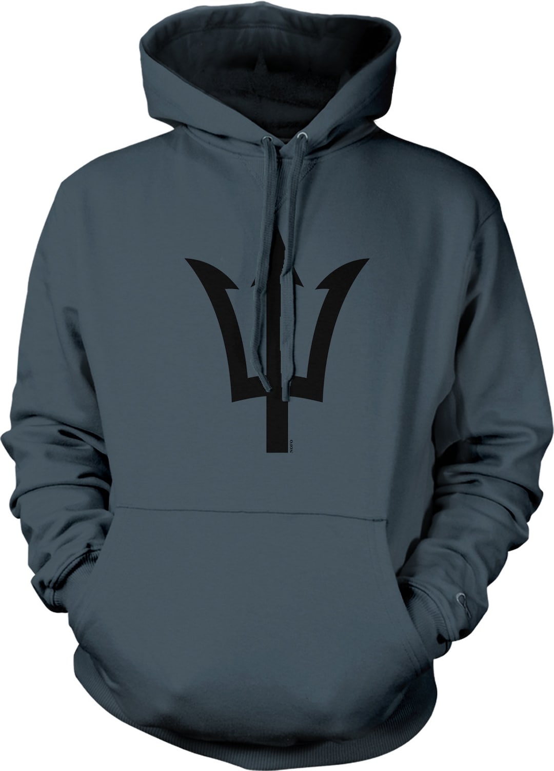 Barbados, the Broken Trident Hooded Sweatshirt, NOFO_02050 - Etsy
