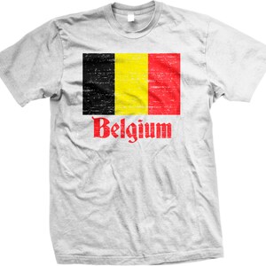 Flag of Belgium, Belgique Belgian Flag Men's T-shirt, NOFO_00043 - Etsy