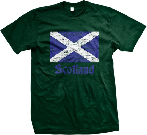 Flag of Scotland Scottish Flag Saltire Men's T-shirt - Etsy