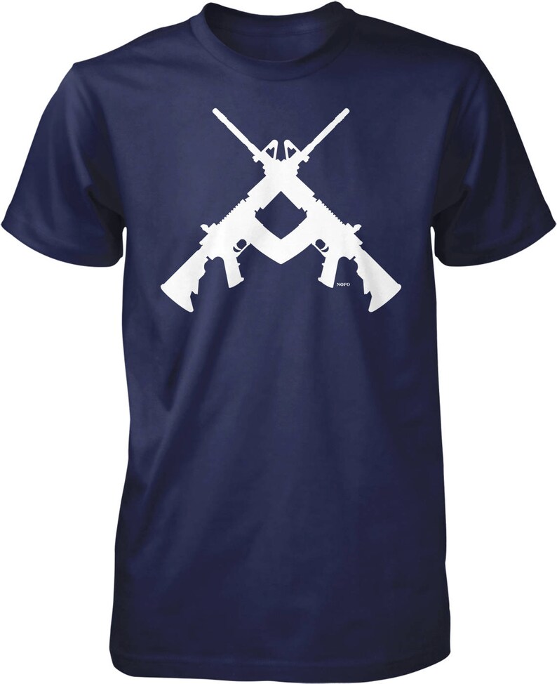 Crossed AR-15 Rifles Men's T-shirt NOFO_01099 - Etsy