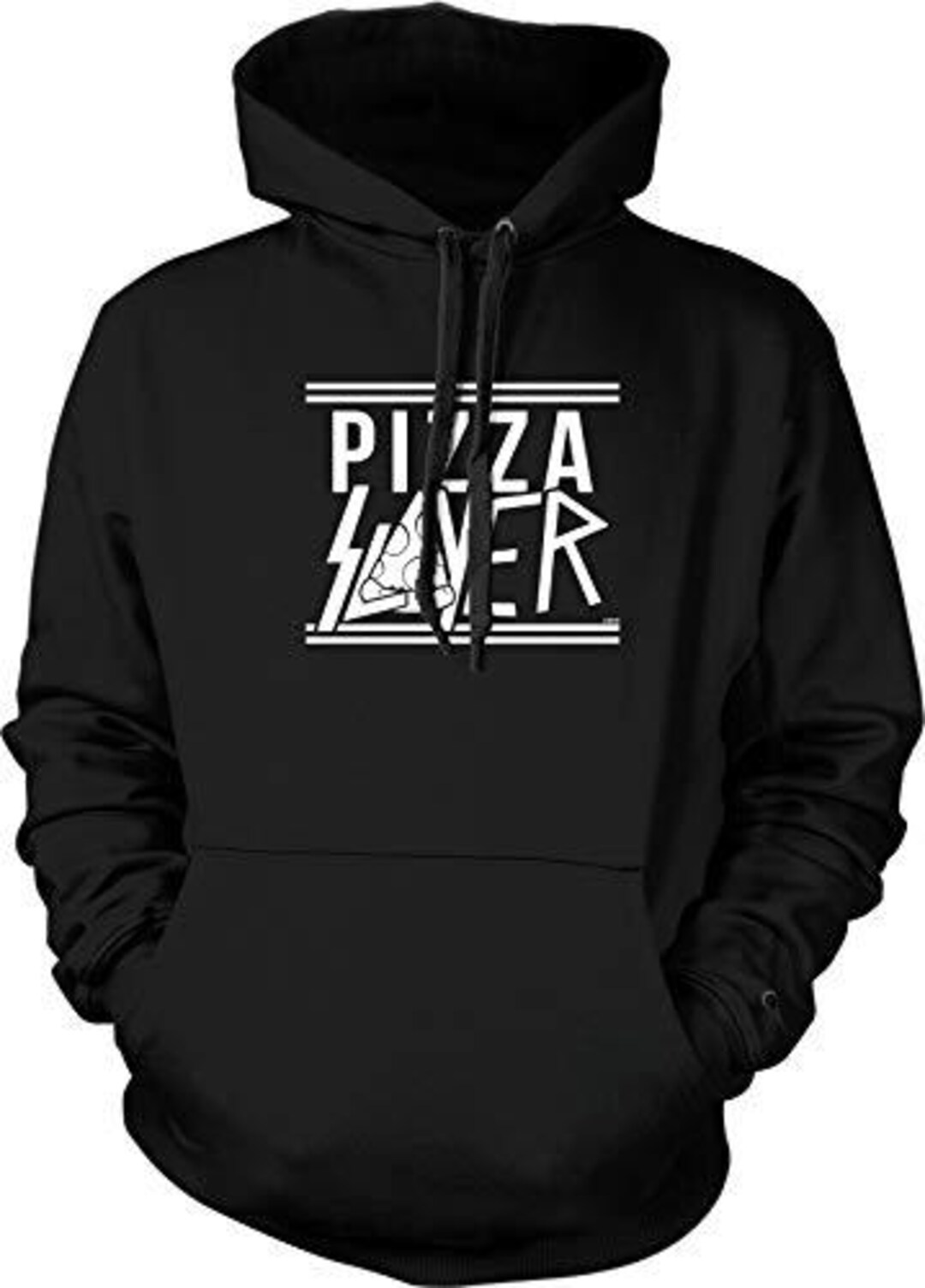 Pizza Slayer Hoodie - Unique Graphic Design With Hand Warmer Pocket ...