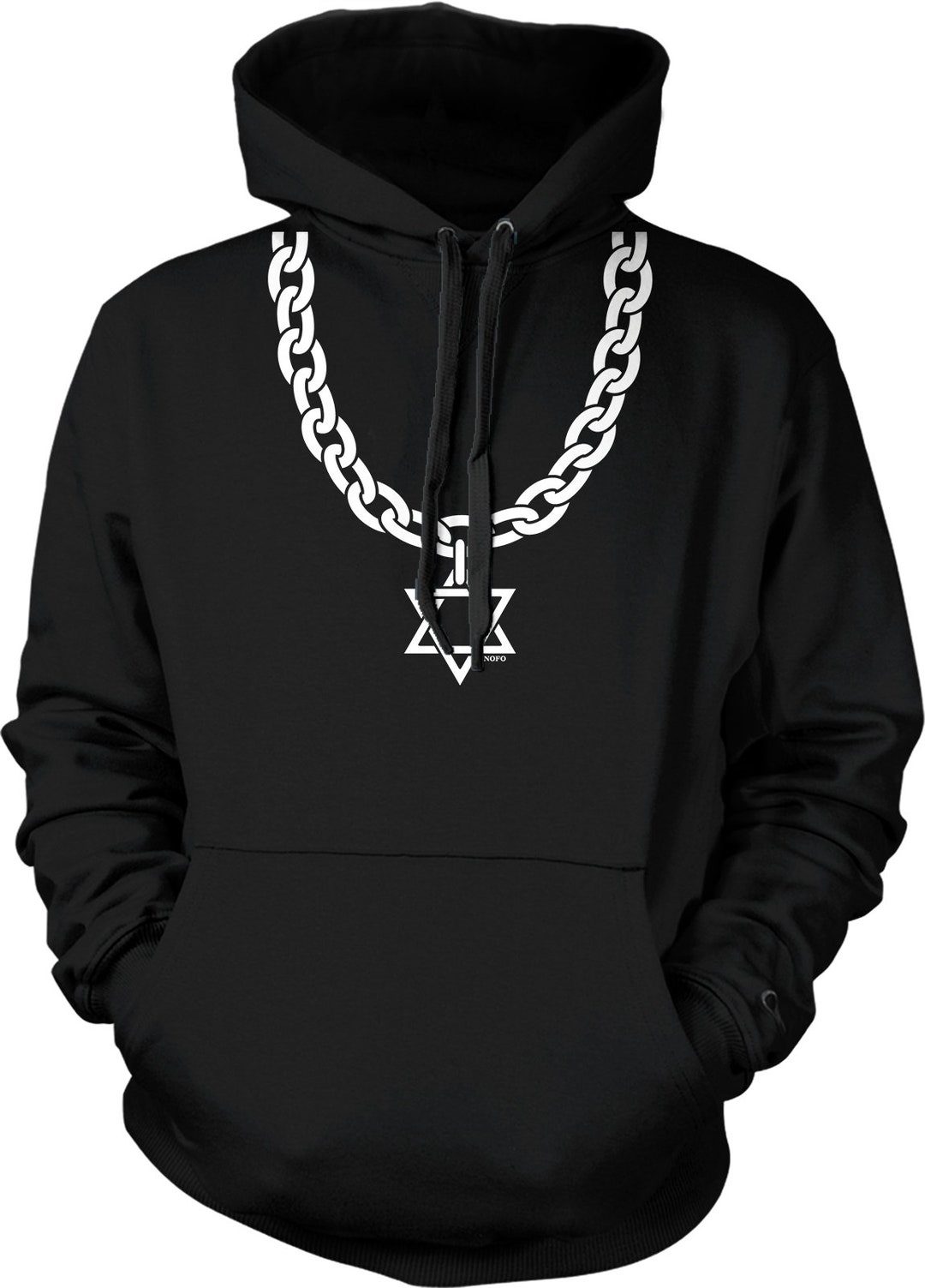 Star of David Necklace Hooded Sweatshirt, NOFO_01934 - Etsy