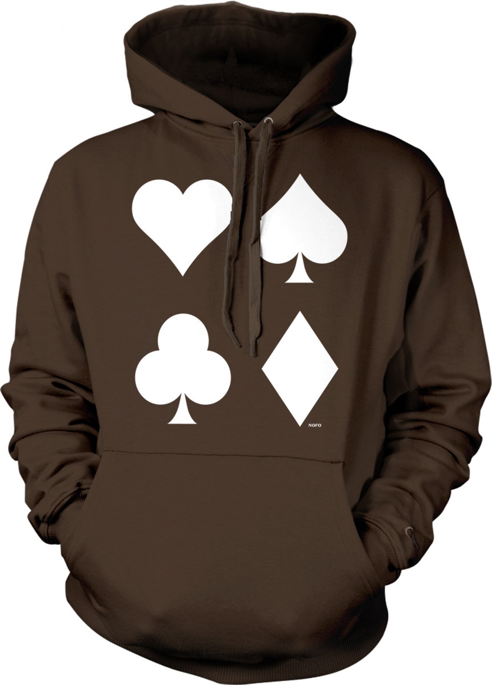 Playing Card Suits Poker Player Hooded Sweatshirt NOFO_00845 - Etsy