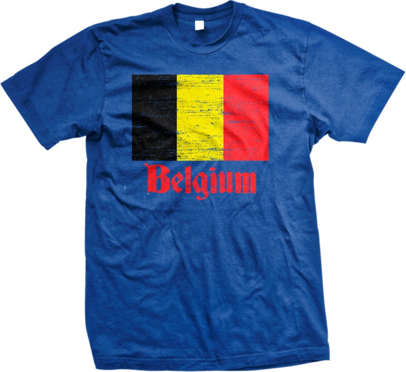 Flag of Belgium Belgique Belgian Flag Men's T-shirt - Etsy