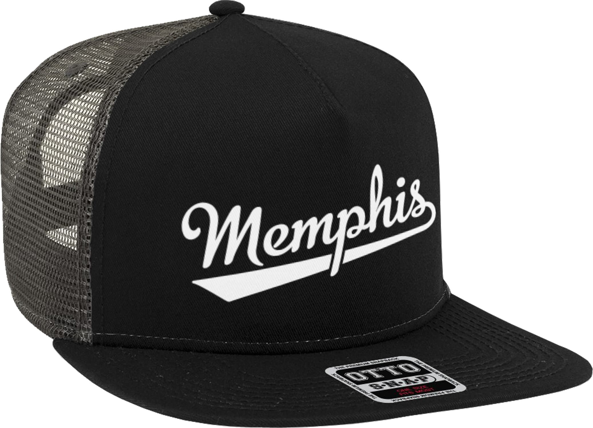 Memphis Script Baseball Font Snapback Trucker Hat NOFO_H011 - Etsy España