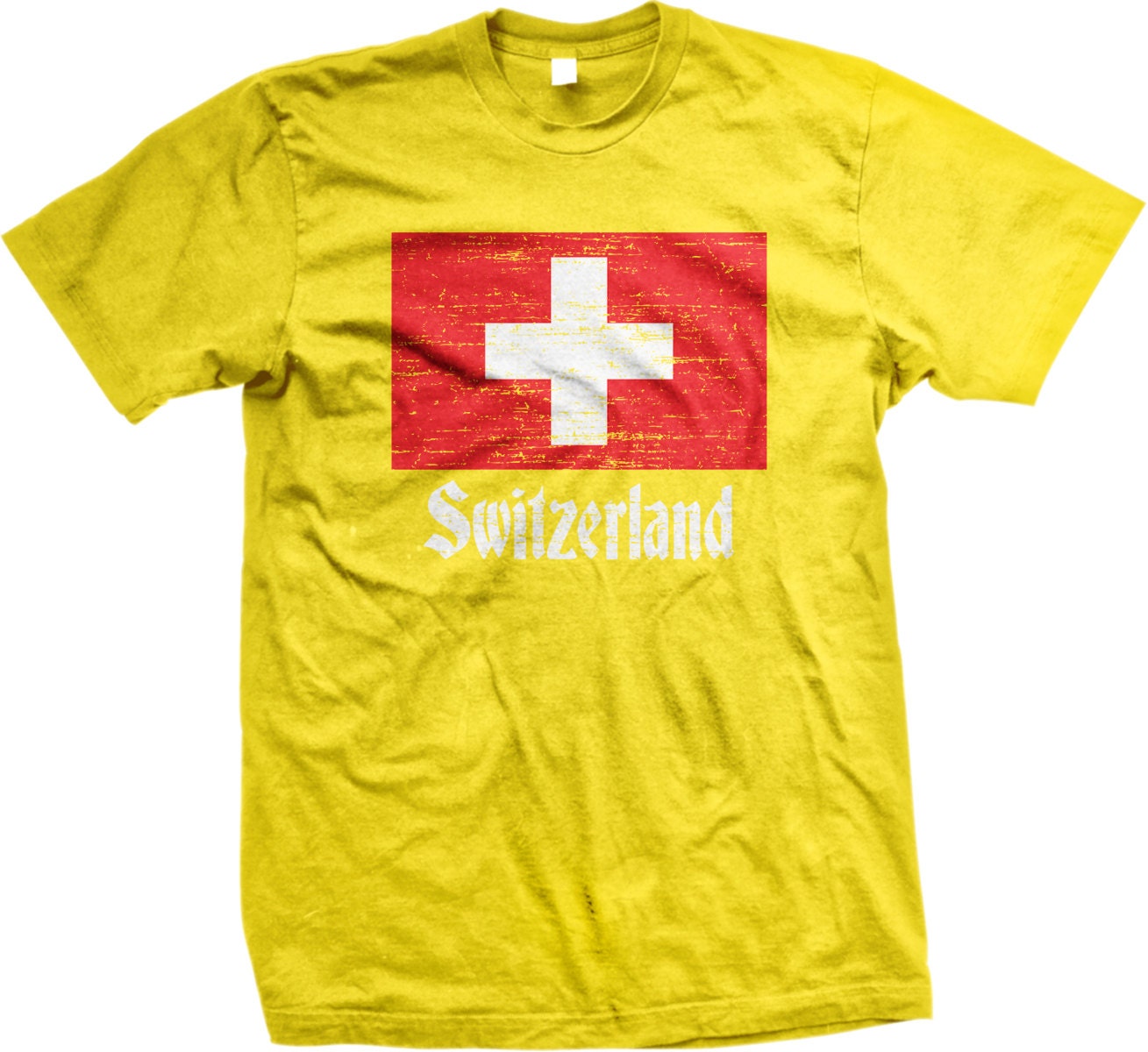 Flag of Switzerland Swiss Flag Schweizer Men's T-shirt | Etsy