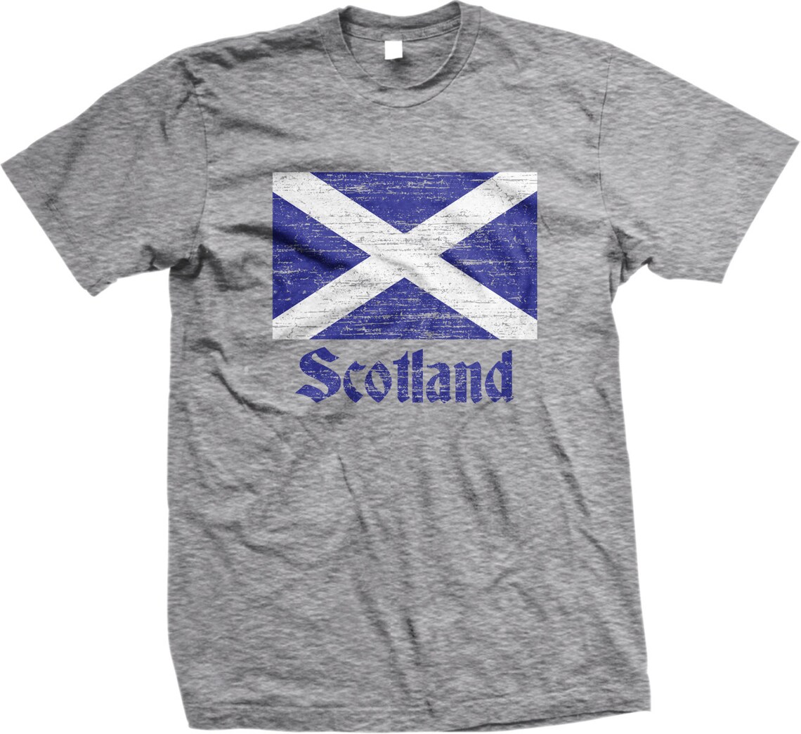 Flag of Scotland Scottish Flag Saltire Men's T-shirt - Etsy