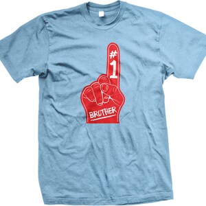 Number 1 Brother, Number One Brother, Foam Finger Men's T-shirt, NOFO ...