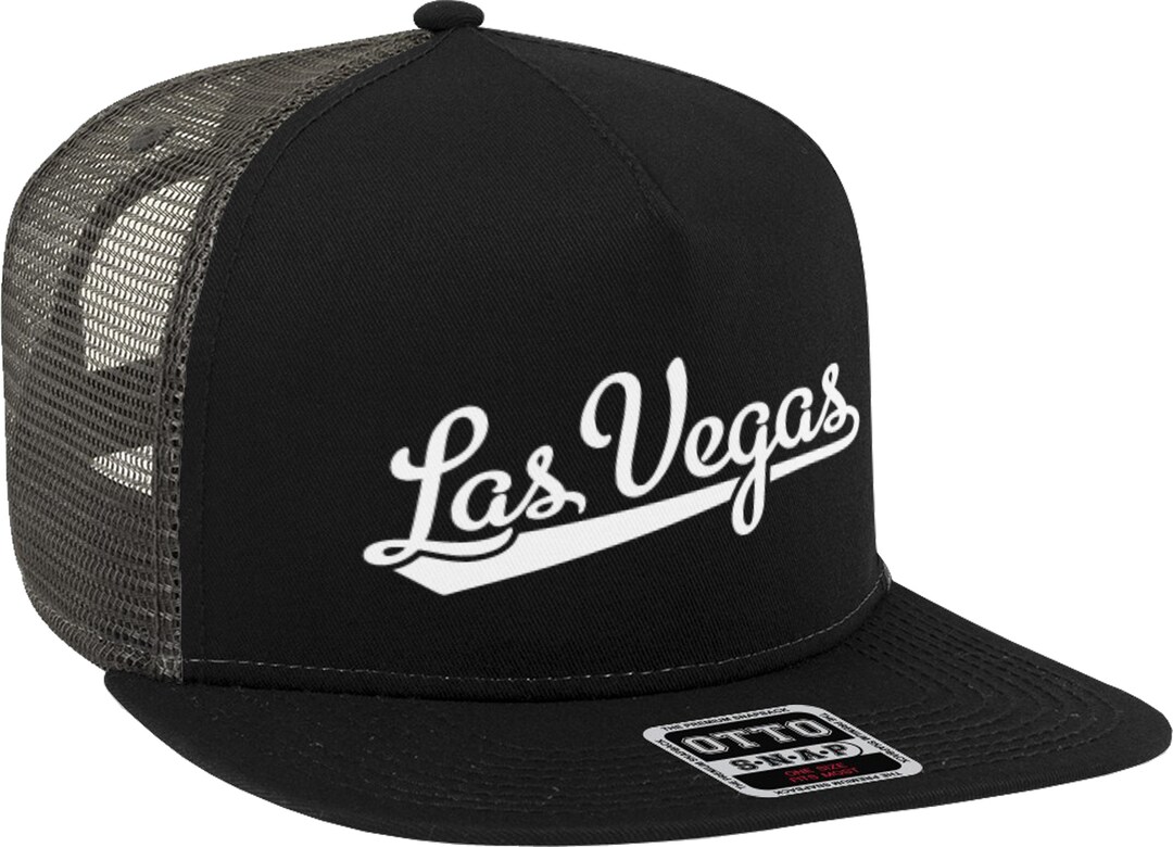 Las Vegas Script Baseball Font Snapback Trucker Hat NOFO_H023 - Etsy