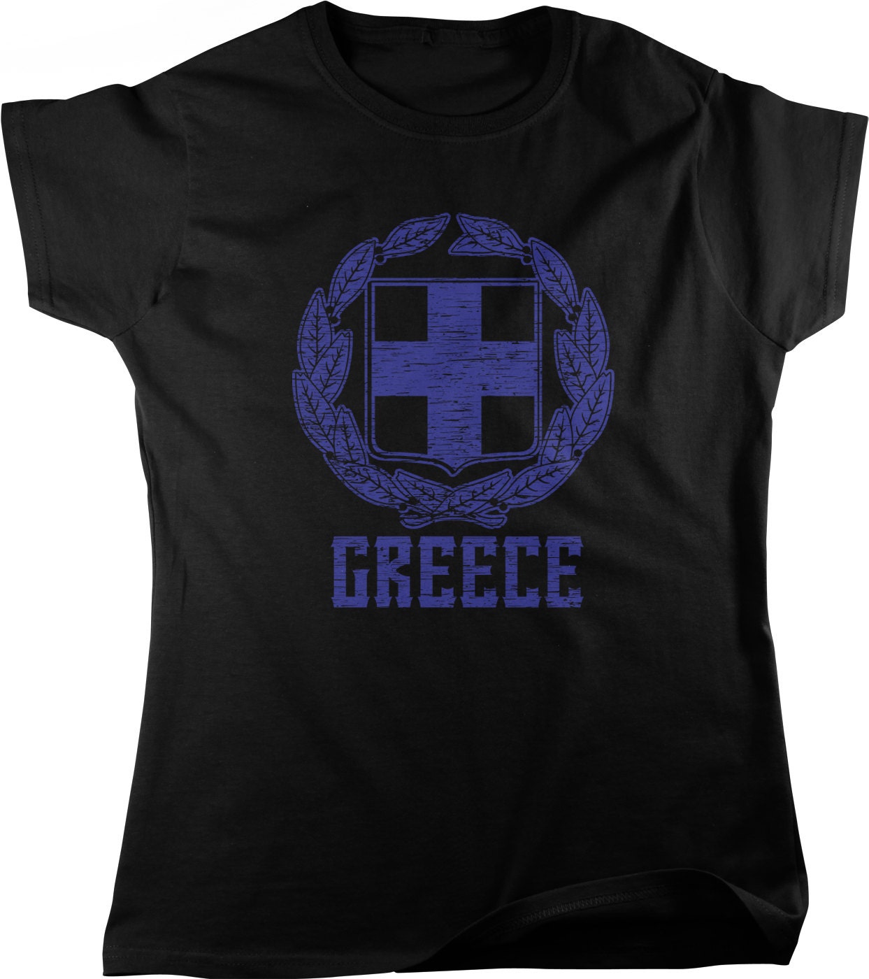 Greece Coat of Arms Hellenic Republic White Cross Blue - Etsy