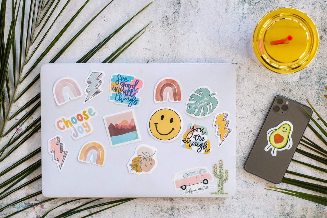 Lightning Bolt Sticker Waterproof Laptop Diecut Decal | Etsy