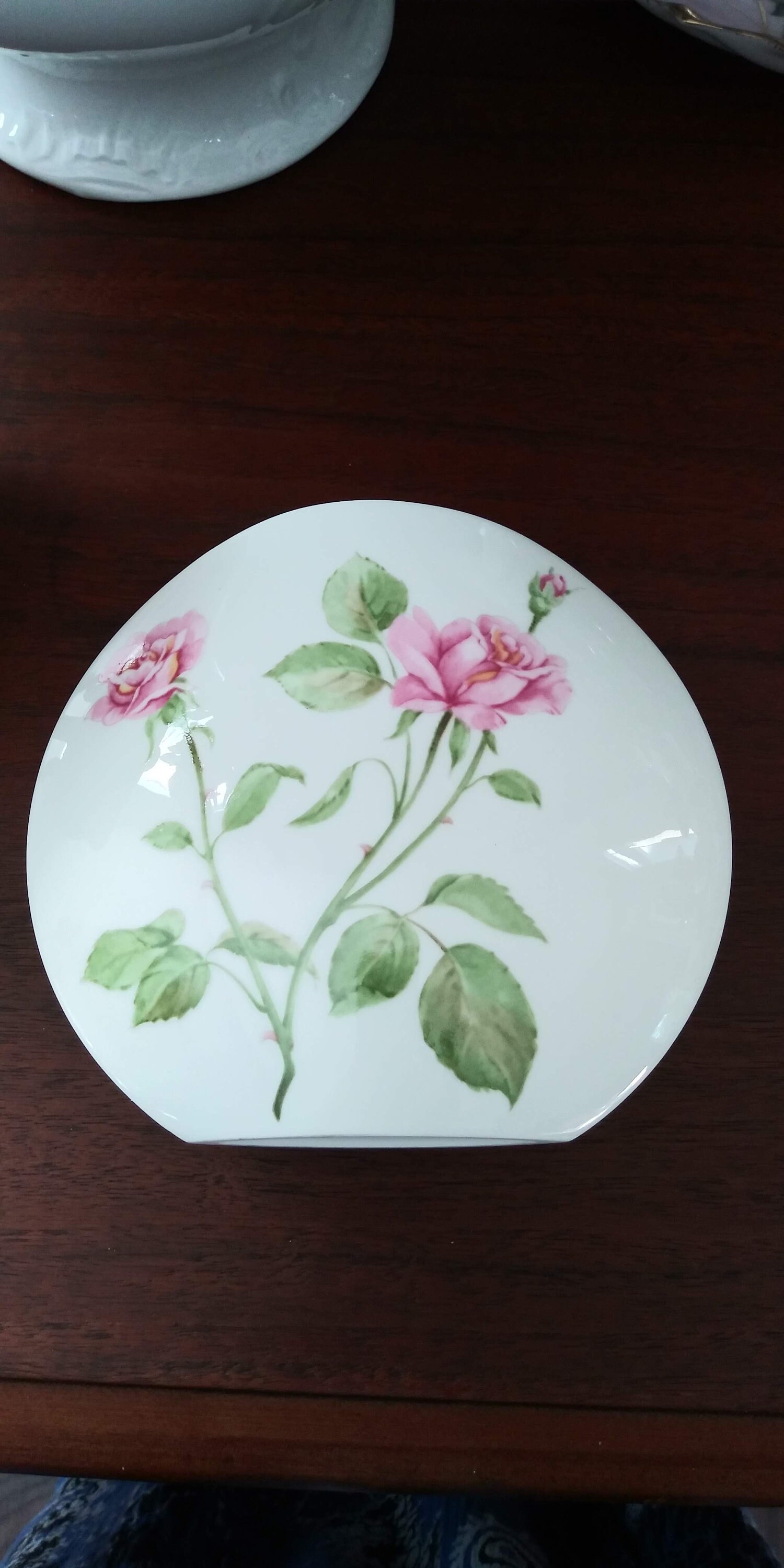 French Boudoir Chic Collection of Pink and White, Footed Trinket Dish ...