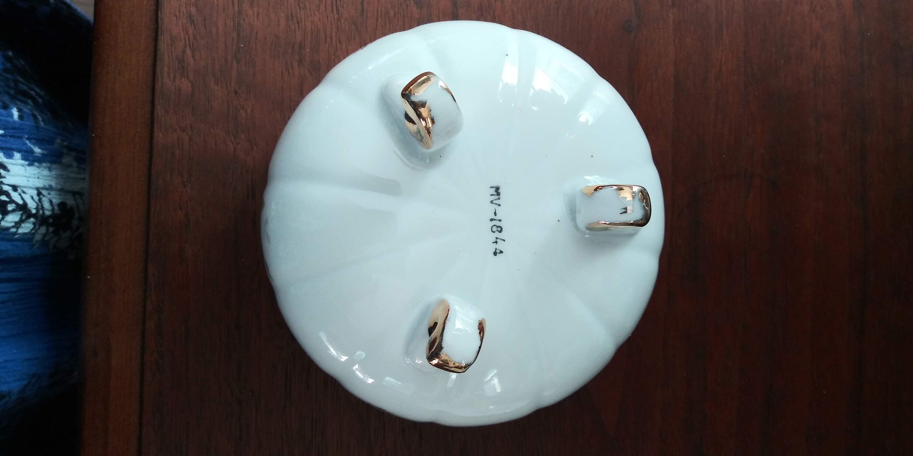 French Boudoir Chic Collection of Pink and White, Footed Trinket Dish ...