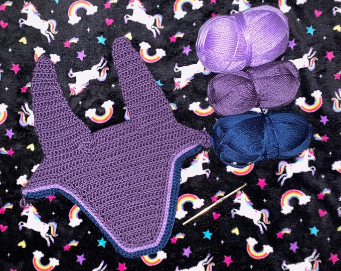 Horse Fly Bonnet Crochet & Knit PATTERN PDF Ear Net Fly - Etsy