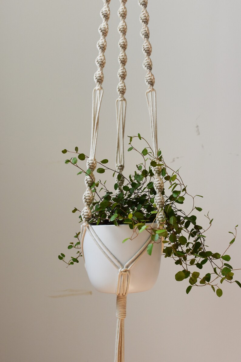 EASY Macrame Pattern for Modern Plant Hanger BEGINNER Diy | Etsy