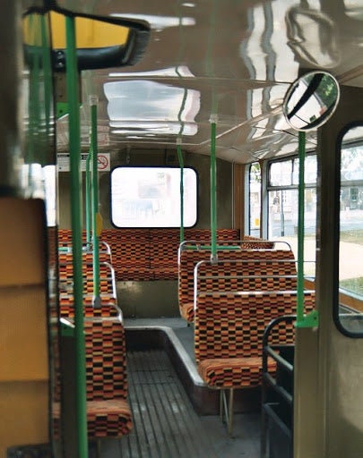 London Transport Bus and Underground misha Black District Line Moquette ...
