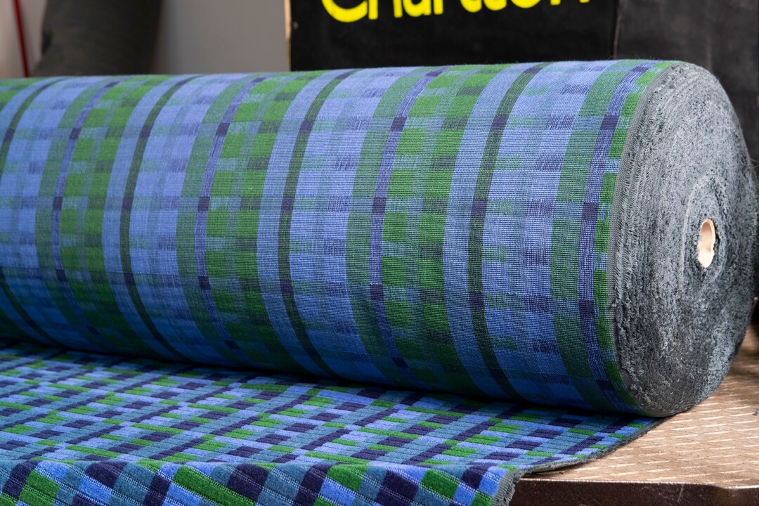 London Underground and London Bus Victoria Line, Blue Straub Moquette ...