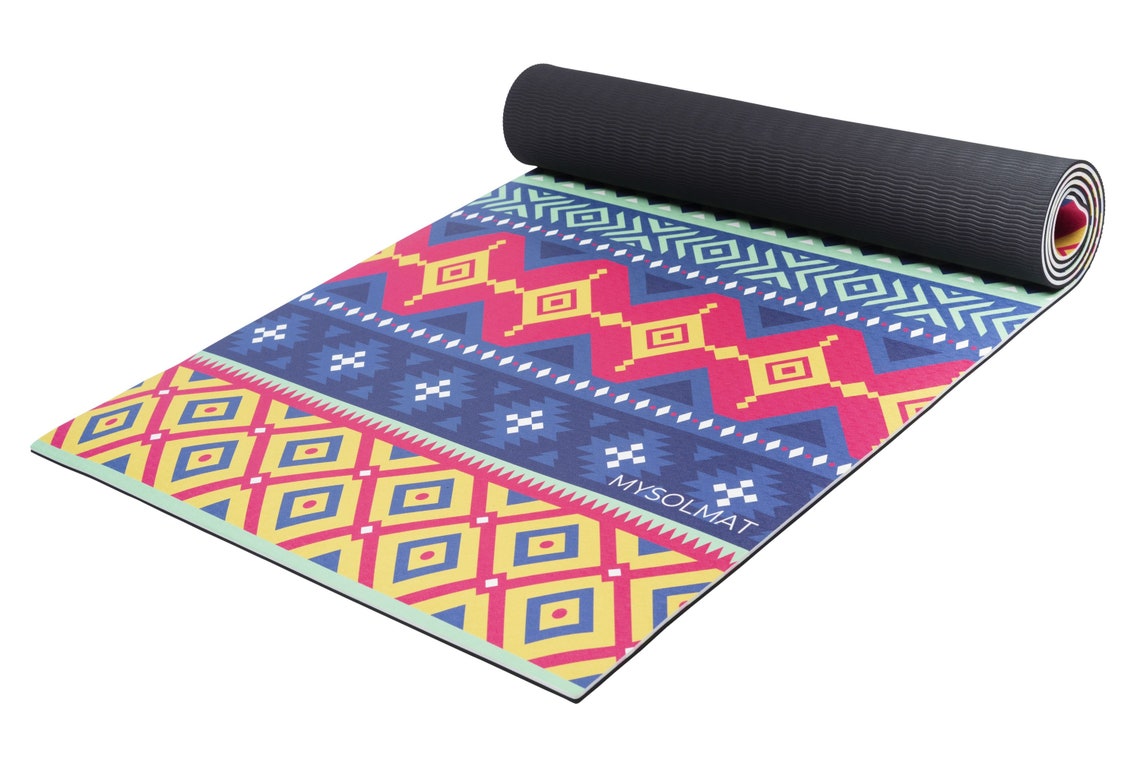 The Geometric Yoga Mat - Etsy