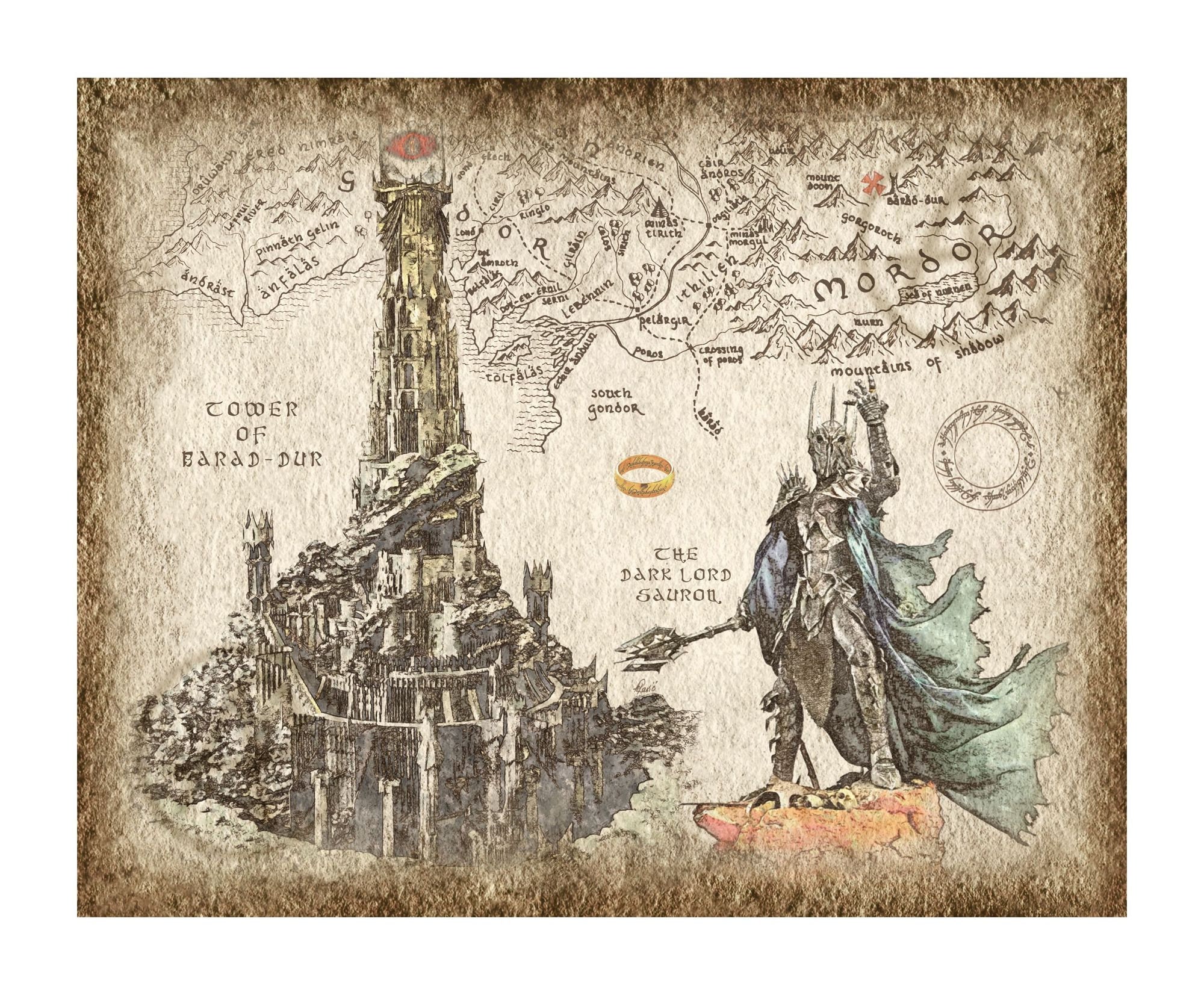 Sauron Tower Art
