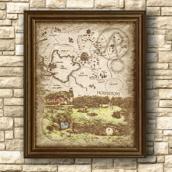 Hobbiton Fantasy Wall Art - Etsy