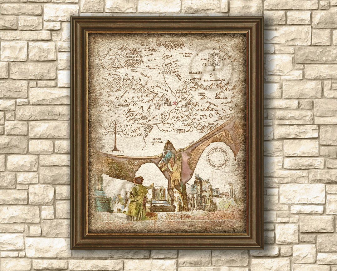 Nazgul of Gondor Map Download Artwork Poster, Lord of the Ring Nazgul ...