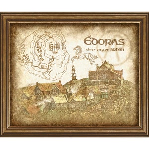 Edoras City Plan Download Poster Artwork, Lord of the Ring Edoras ...