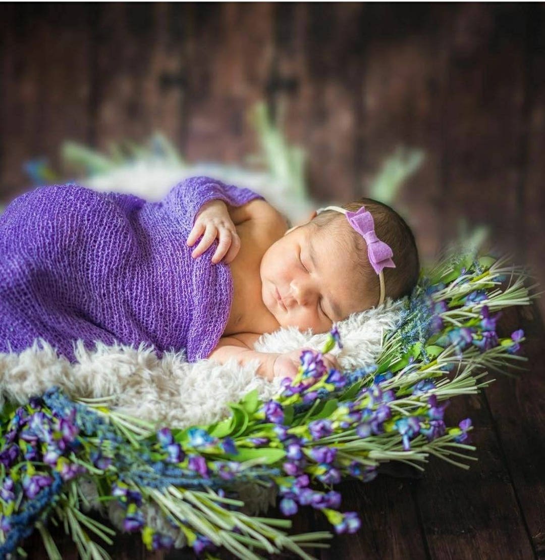 Newborn Bows, Baby Mini Bow Nylon Headband or Alligator Clip, Wool Felt ...