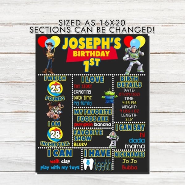 Toy Story 1st - Etsy