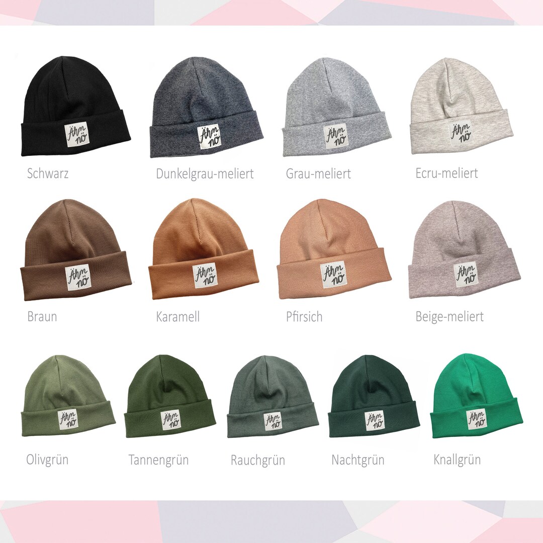 Rib Hat um Nope 39 Colors Color Selection Hipster Beanie Baby Children ...