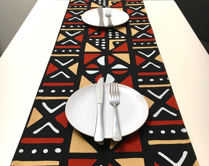 African Print Table Runner Ankara Table Runner Housewarming - Etsy
