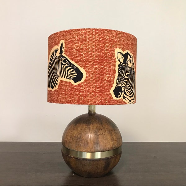 Zebra Print Lamp - Etsy