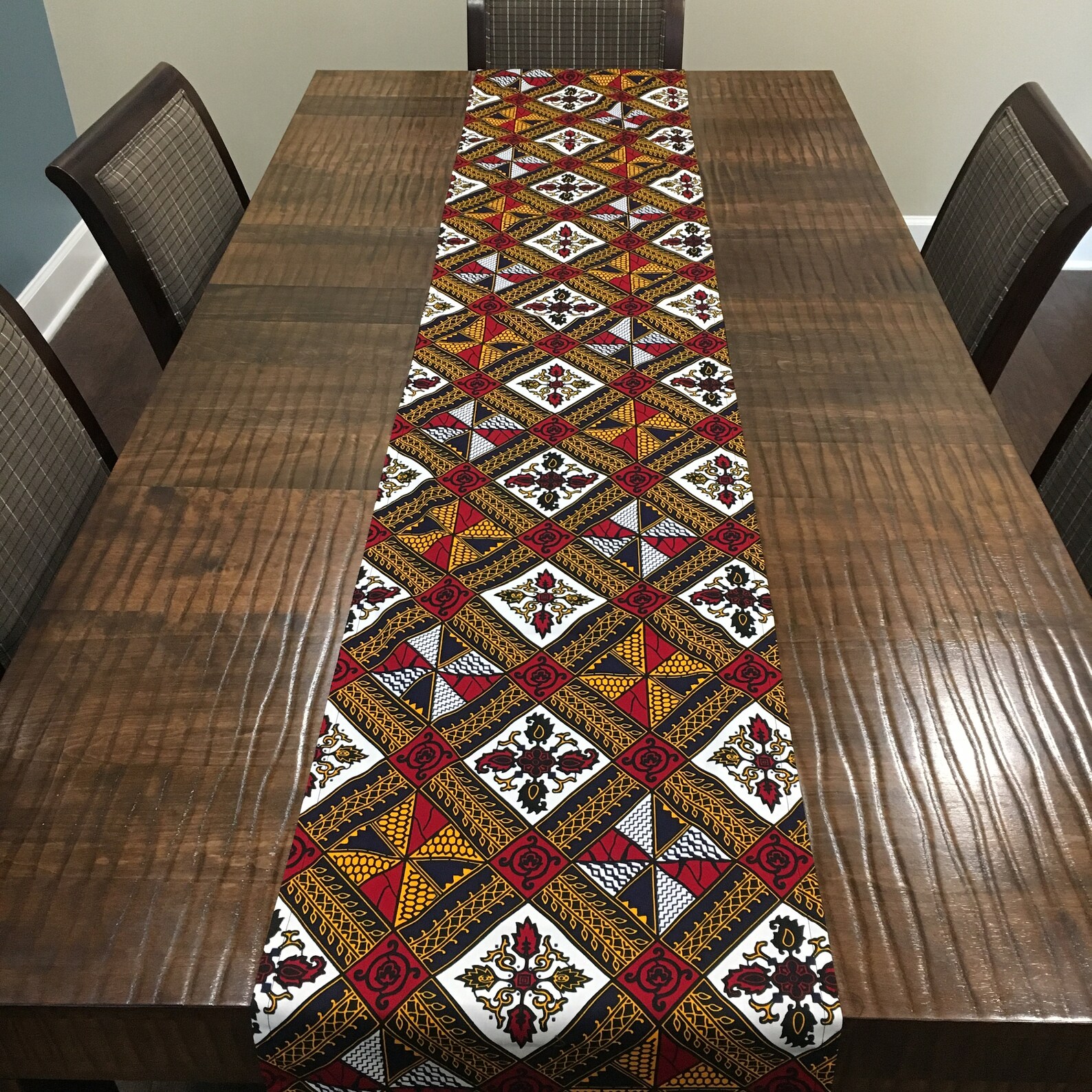 African Print Table Runner Ankara Table Runner Housewarming - Etsy
