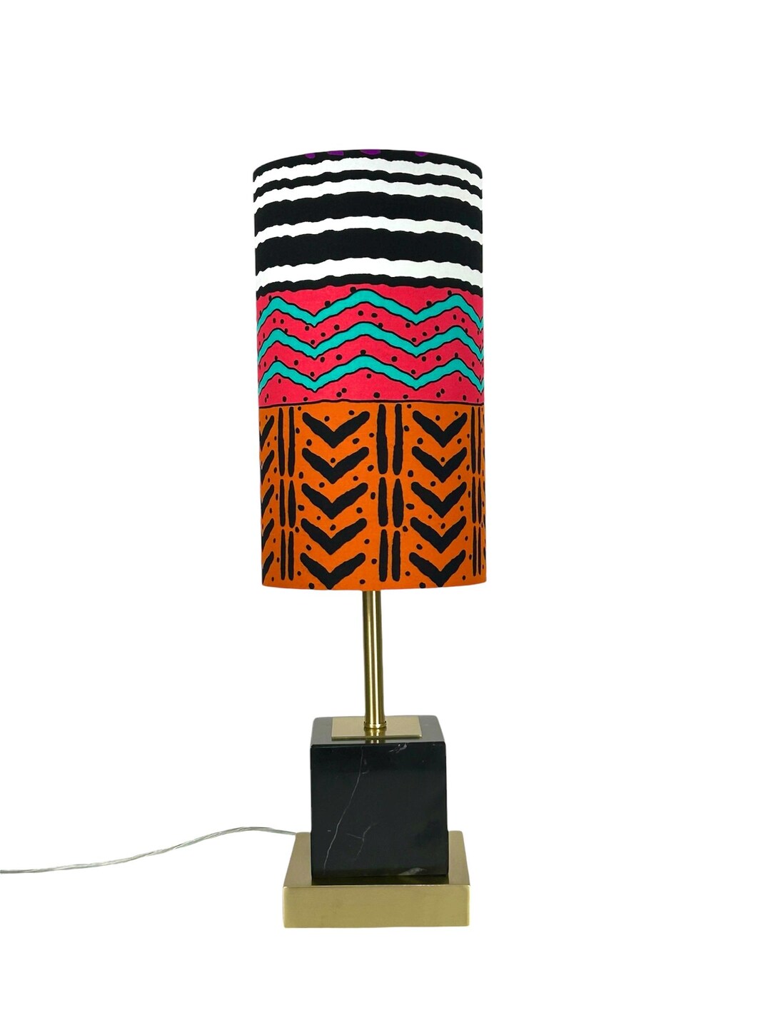 African Print Drum Lampshade Made to Order Custom Handmade Tall ...