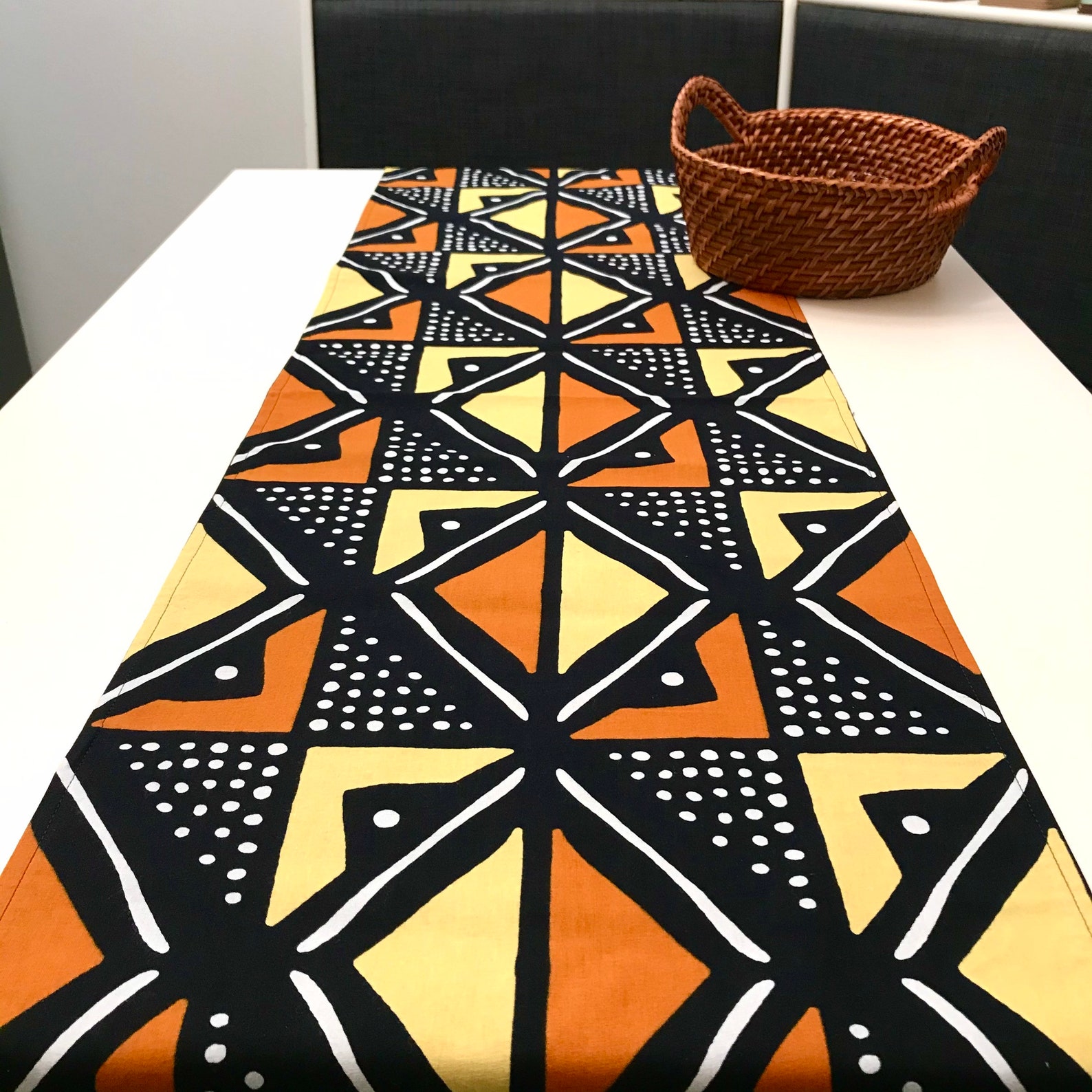 African Print Table Runner Ankara Table Runner Housewarming - Etsy