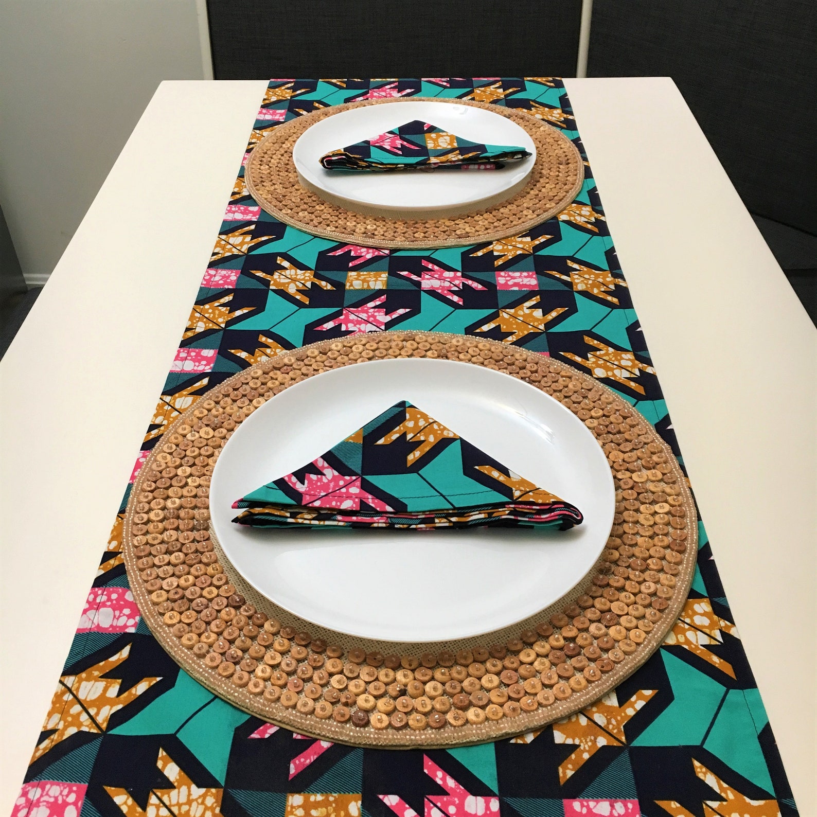African Print Table Runner Ankara Table Runner Housewarming - Etsy