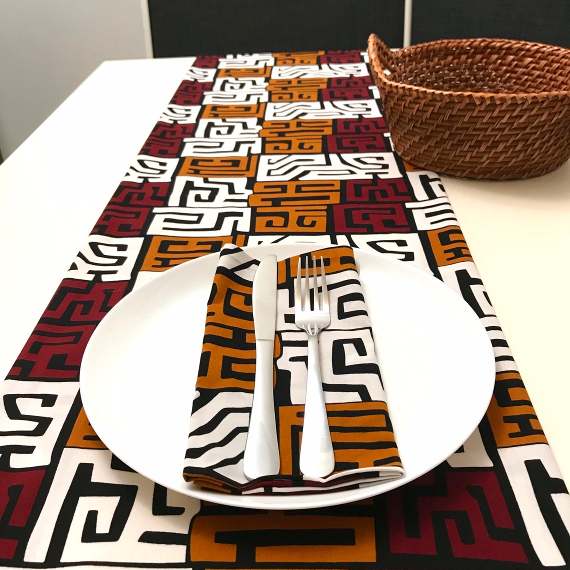 African Print Table Runner Ankara Table Runner Housewarming - Etsy