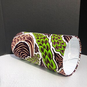 African Print Drum Lampshade Cylindrical Lampshade Tribal Floral ...