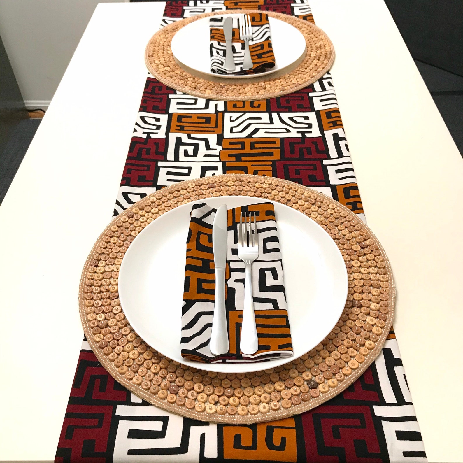 African Print Table Runner Ankara Table Runner Housewarming - Etsy