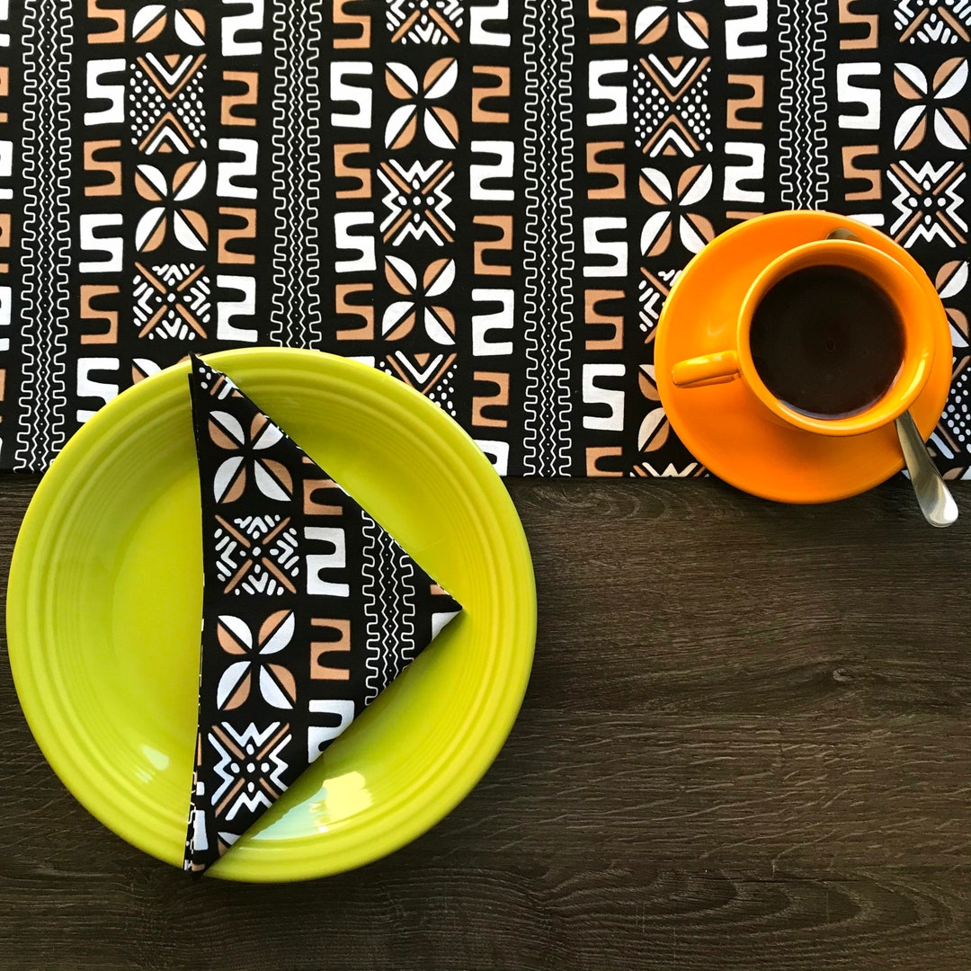 Ankara Table Napkins, African Print Napkins, Mudcloth Print Napkins ...