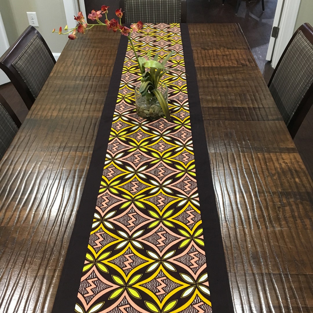 African Print Table Runner, Ankara Table Runner, Border Table Runner ...
