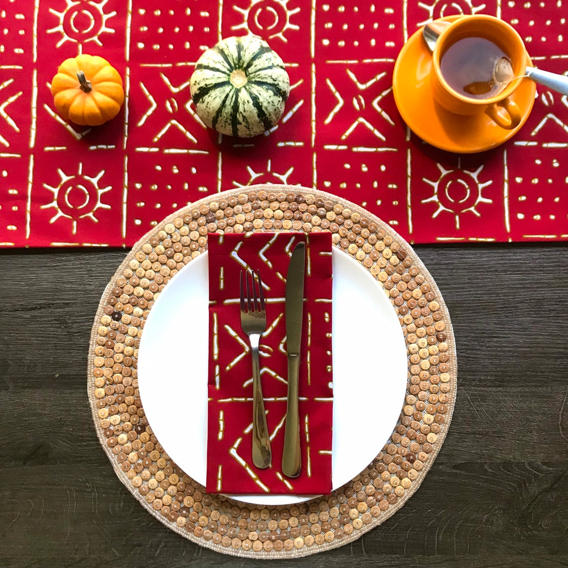 Ankara Table Napkins, African Print Napkins, Tribal Print Napkins ...