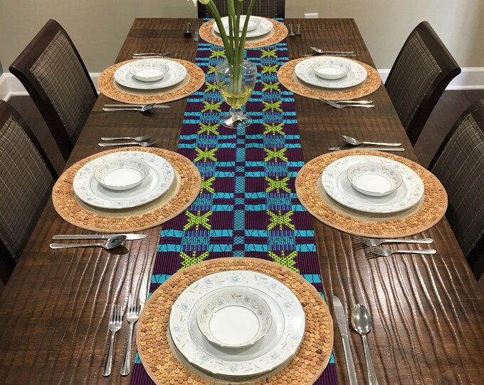 African Print Table Runner, Ankara Table Runner, Housewarming Gift ...